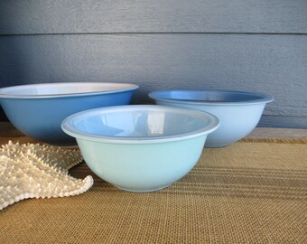 Blue Pyrex Bowl | Etsy