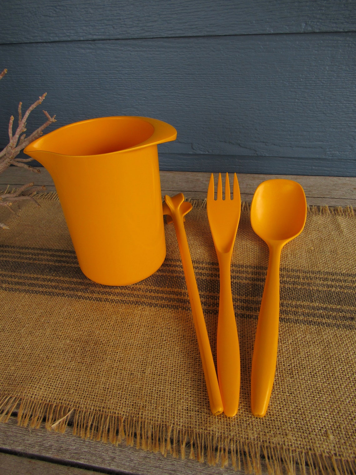 Vintage Rosti Melamine Pitcher and Utensil Set Danish Modern - Etsy