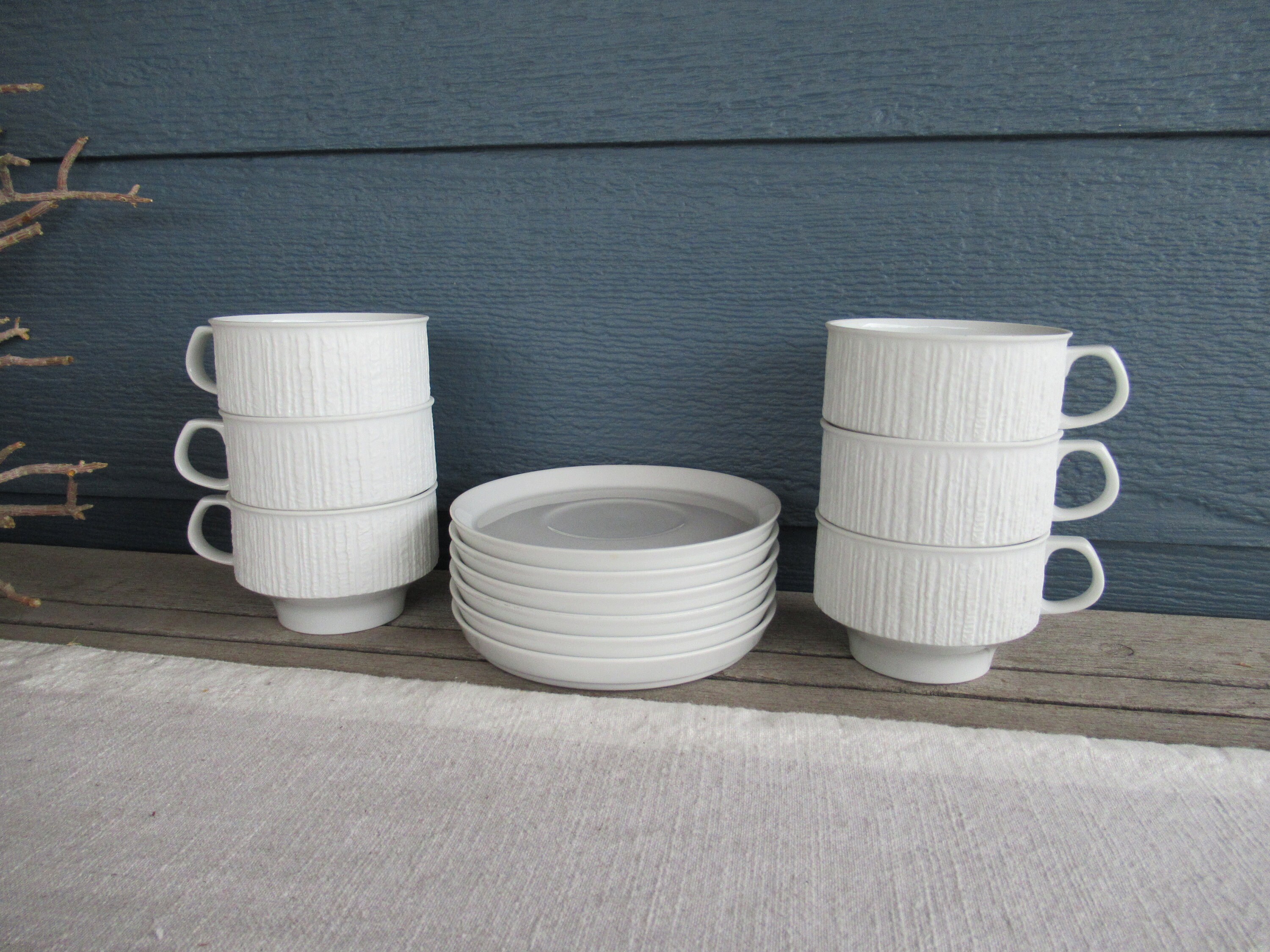 Mid Century Bisque Porcelain Tea/coffee Set Matte White | Etsy