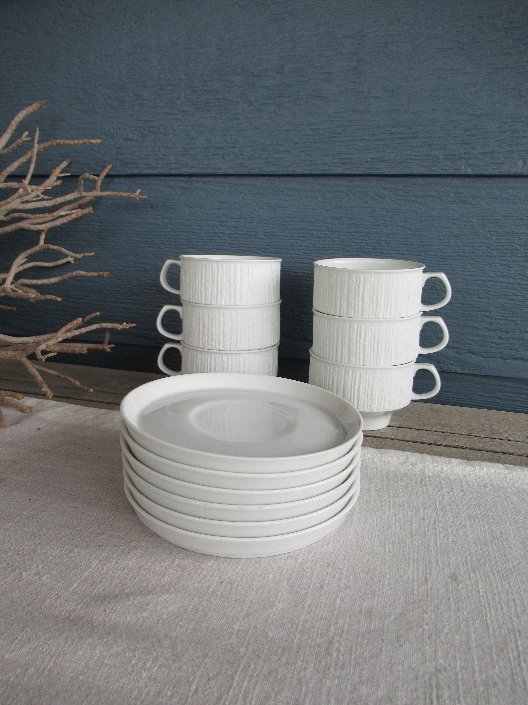 Mid Century Bisque Porcelain Tea/coffee Set Matte White | Etsy