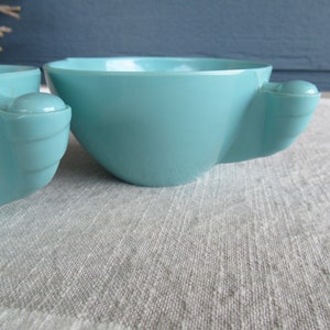 Vintage Melamine Creamer and Sugar Bowl Set, Retro Turquoise MELMAC Set ...