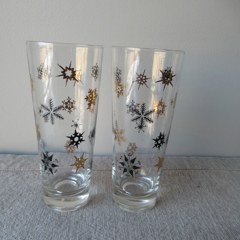 Snowflake Glassware - Etsy