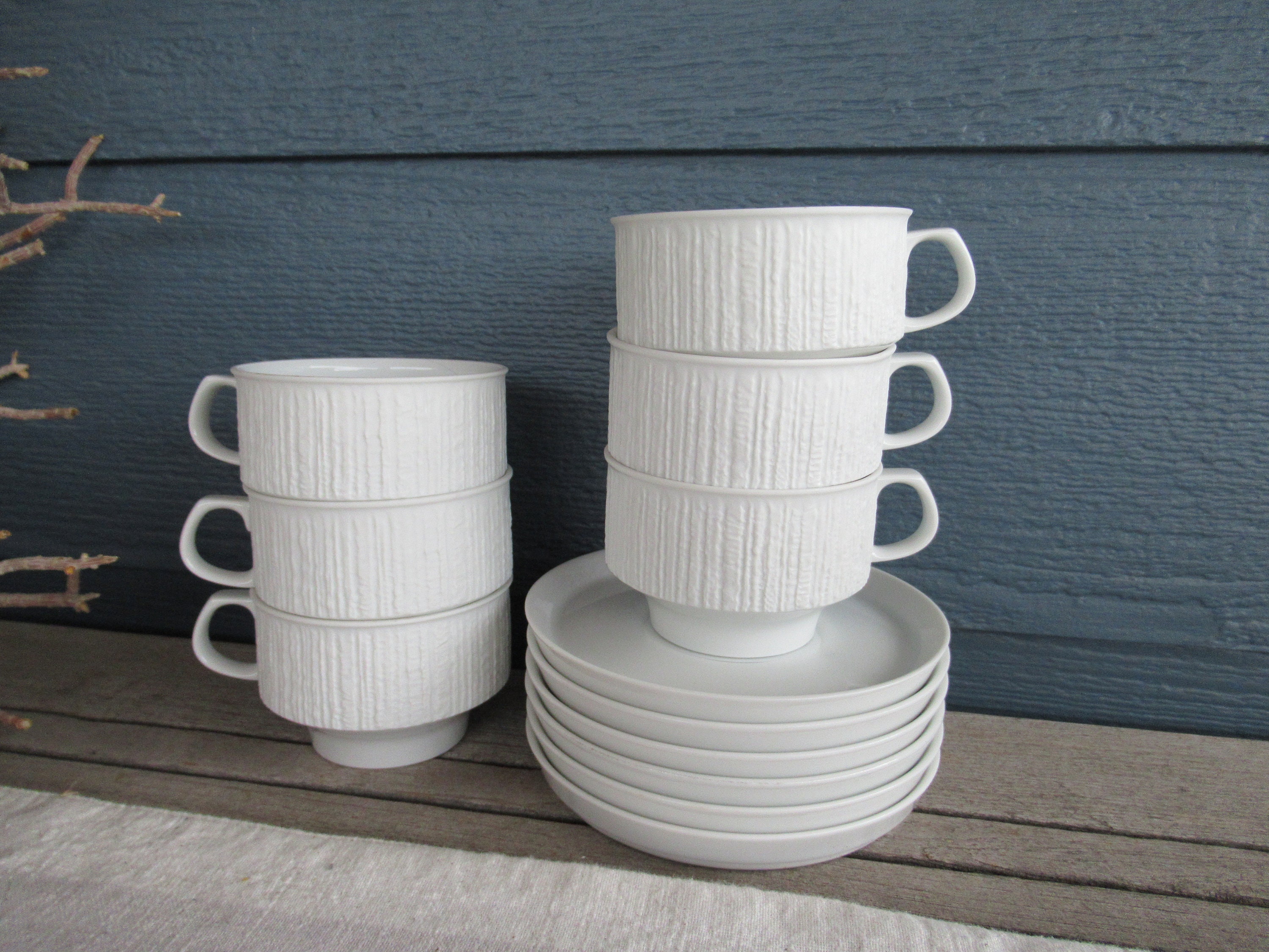 Mid Century Bisque Porcelain Tea/coffee Set Matte White | Etsy