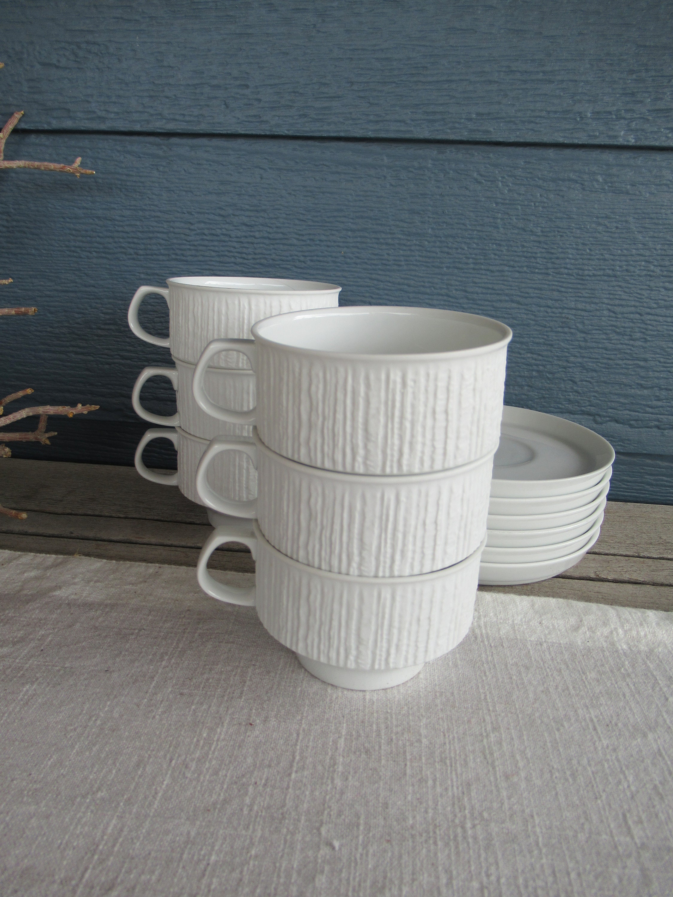 Mid Century Bisque Porcelain Tea/coffee Set Matte White | Etsy