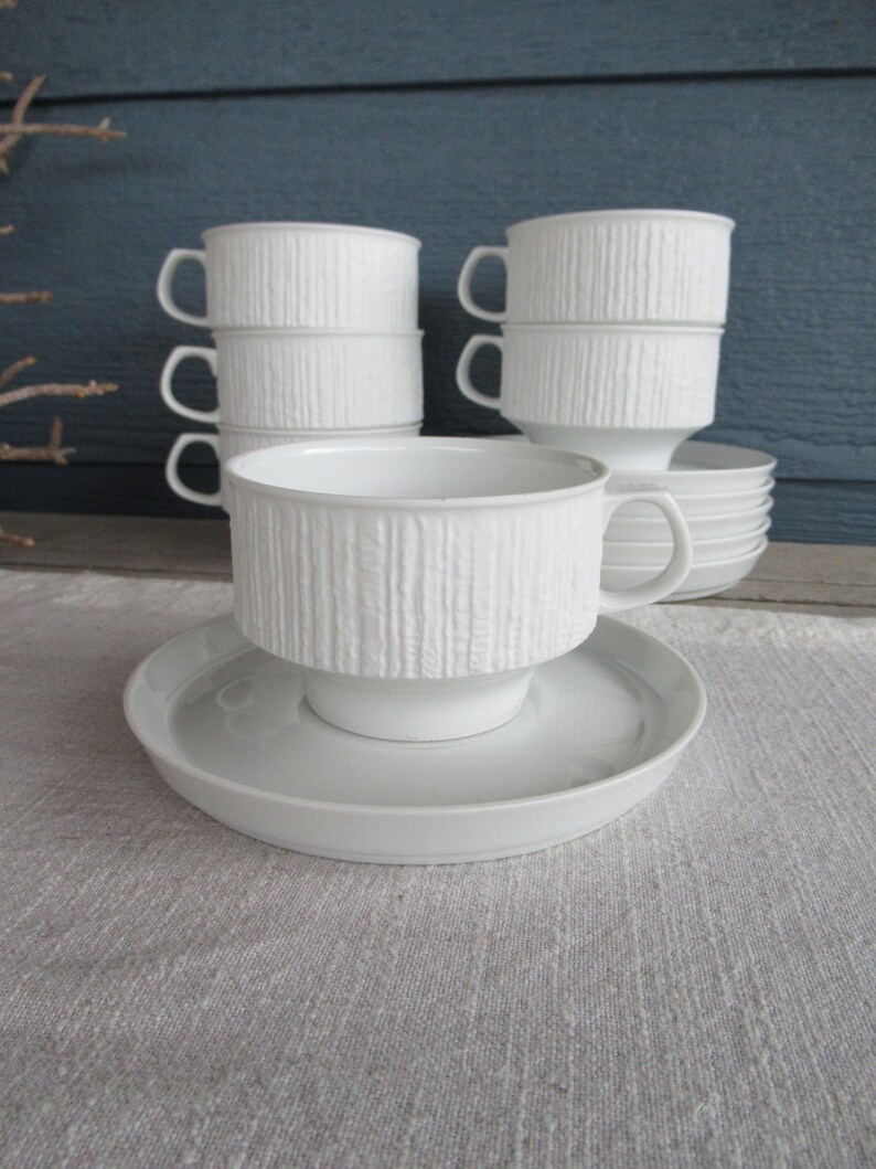 Mid Century Bisque Porcelain Tea/coffee Set Matte White | Etsy