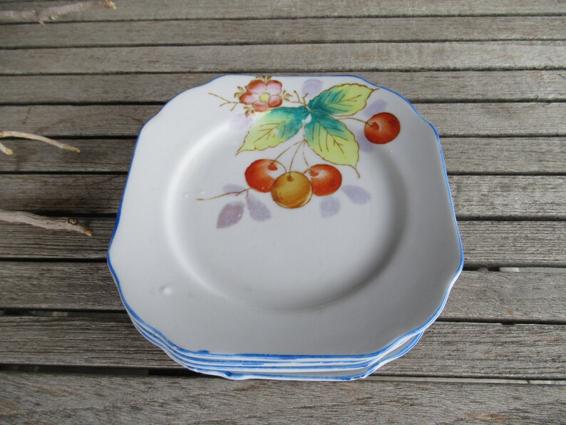 Vintage Cherry Blossom Design Ceramic Platter and Plates | Etsy