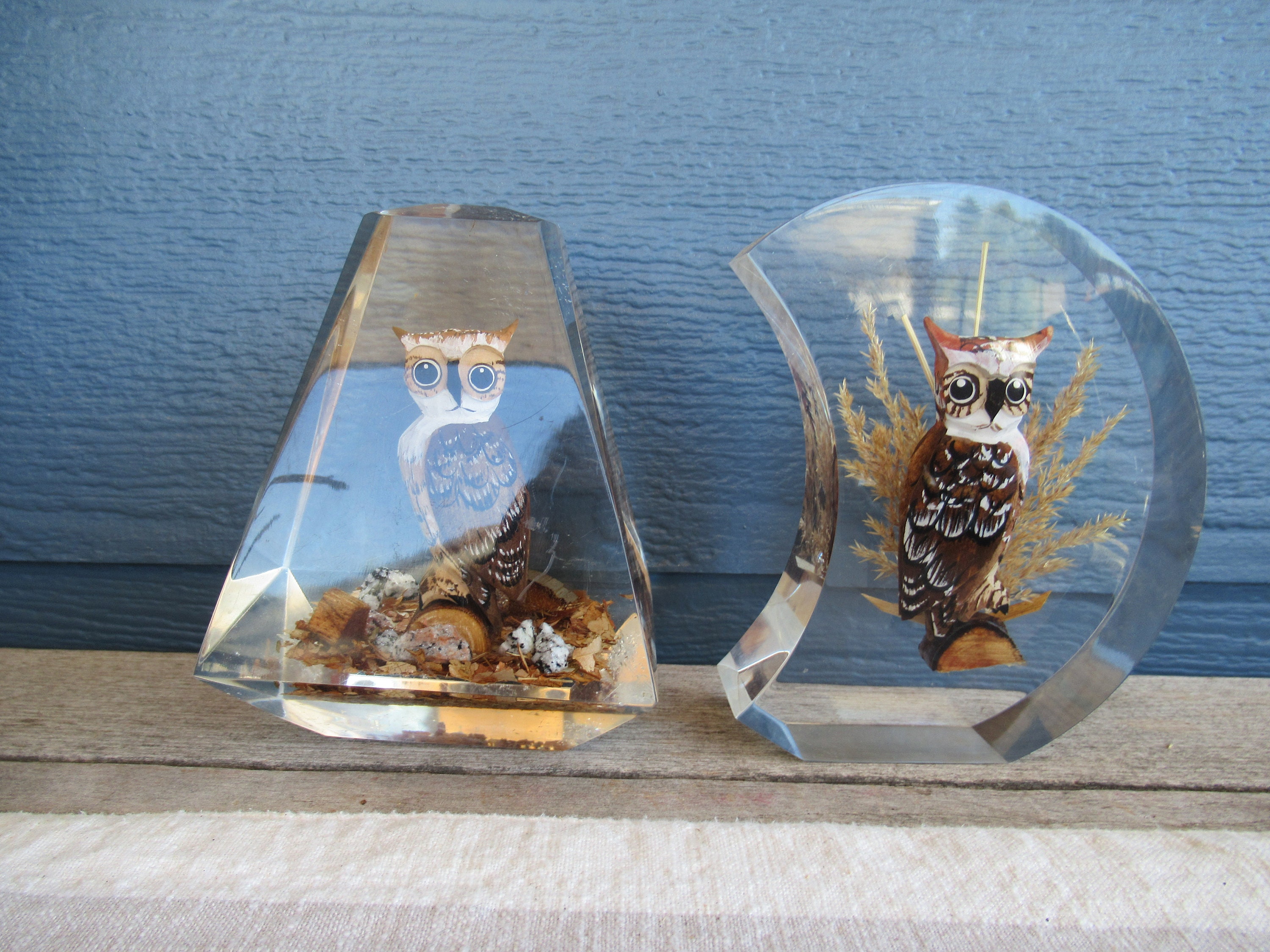Vintage Lucite Acrylic Owl Paperweight Unique 60s Decor Mid - Etsy Canada