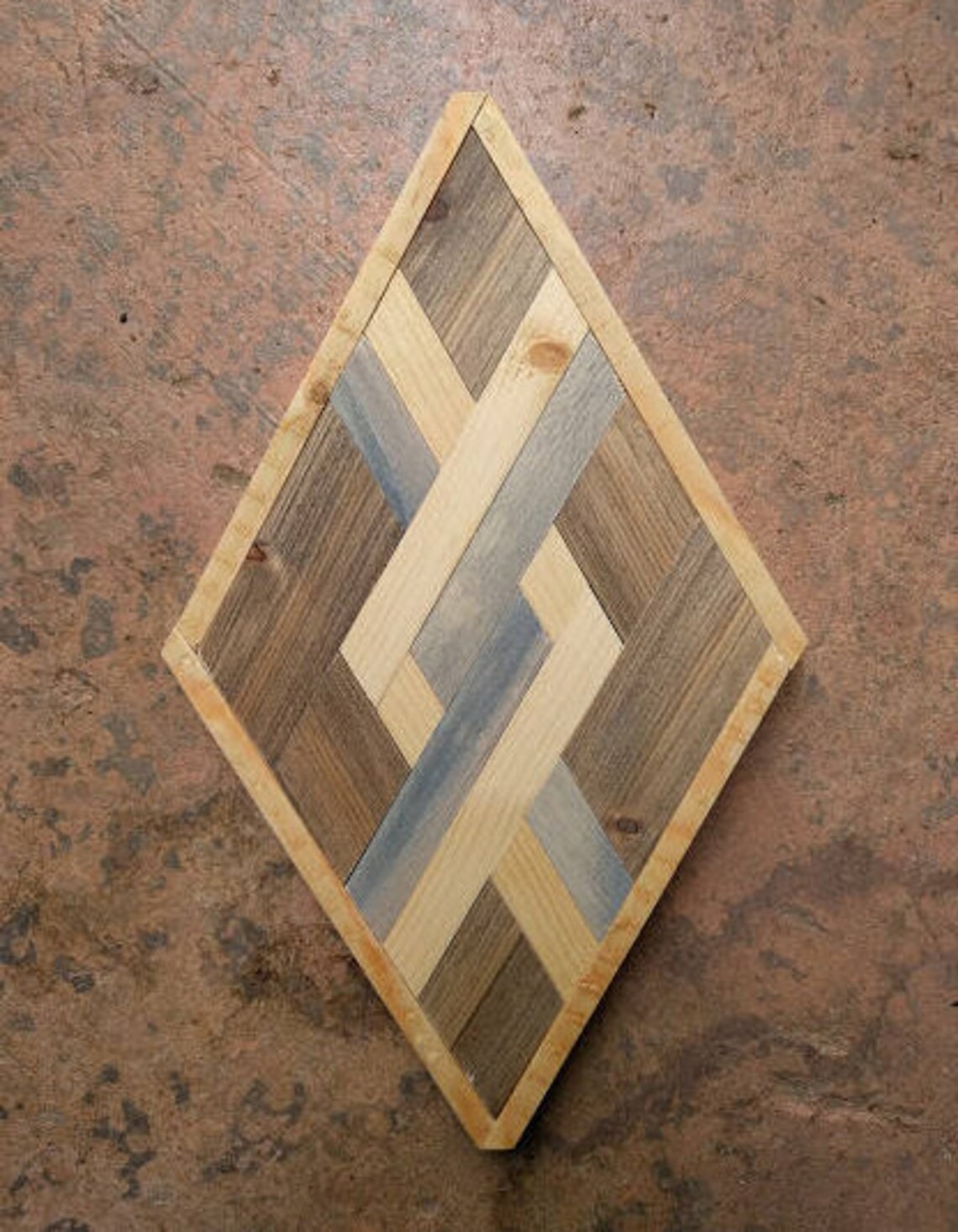SOLD - Diamond Woodworking Art - Etsy