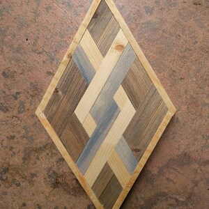 SOLD - Diamond Woodworking Art - Etsy