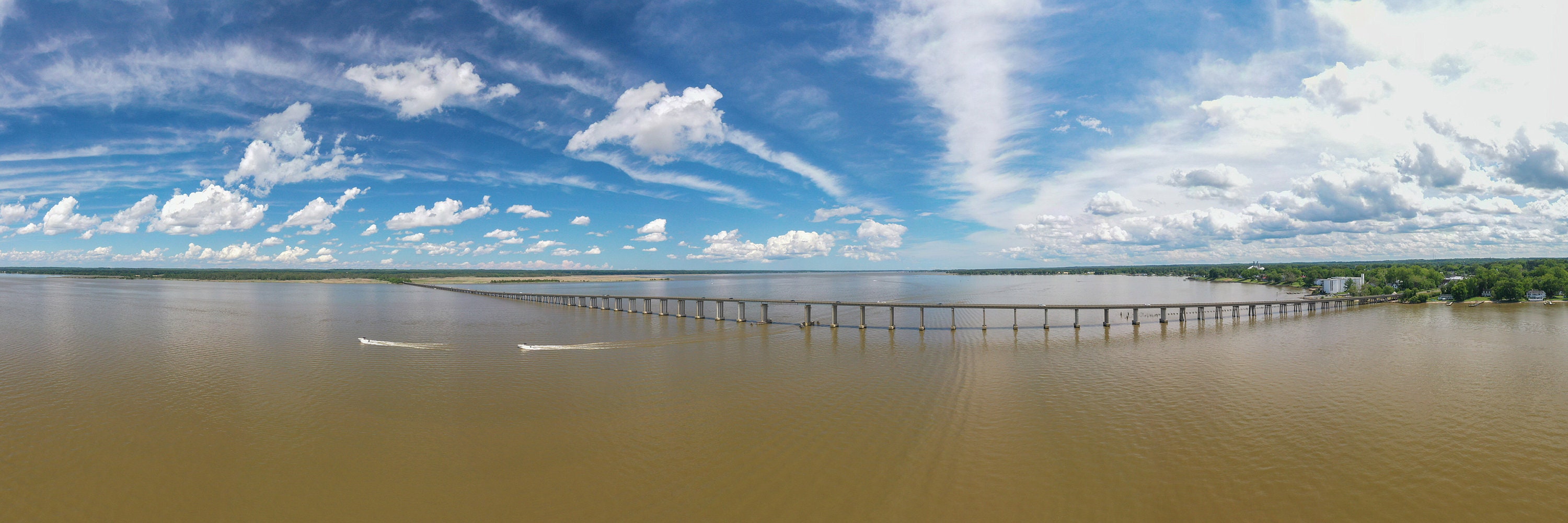 Downing Bridge, Tappahannock, Northern Neck of Virginia Panoramic Print ...