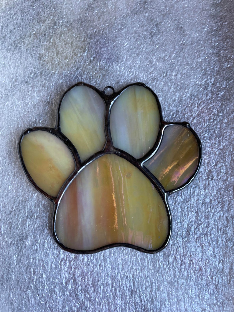 Paw Print Sun Catcher - Etsy