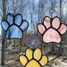 Paw Print Sun Catcher - Etsy