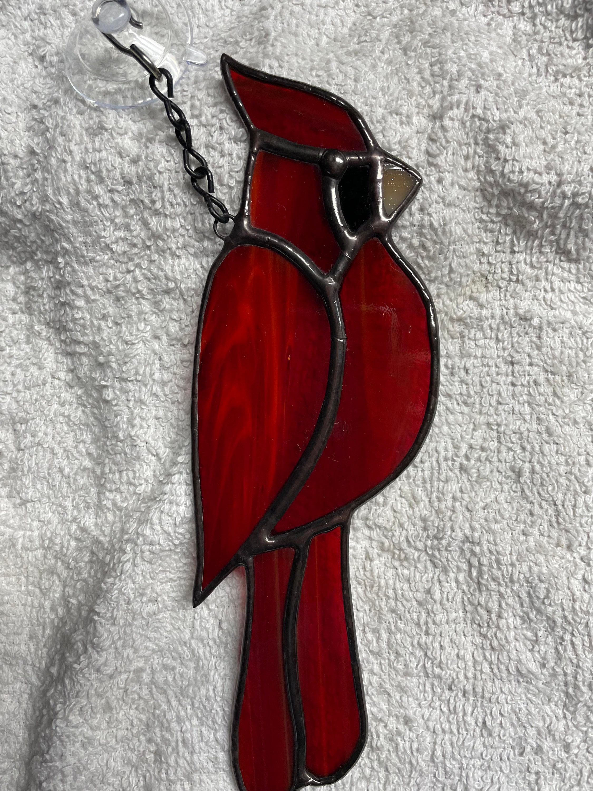 Cardinal Sun Catcher - Etsy