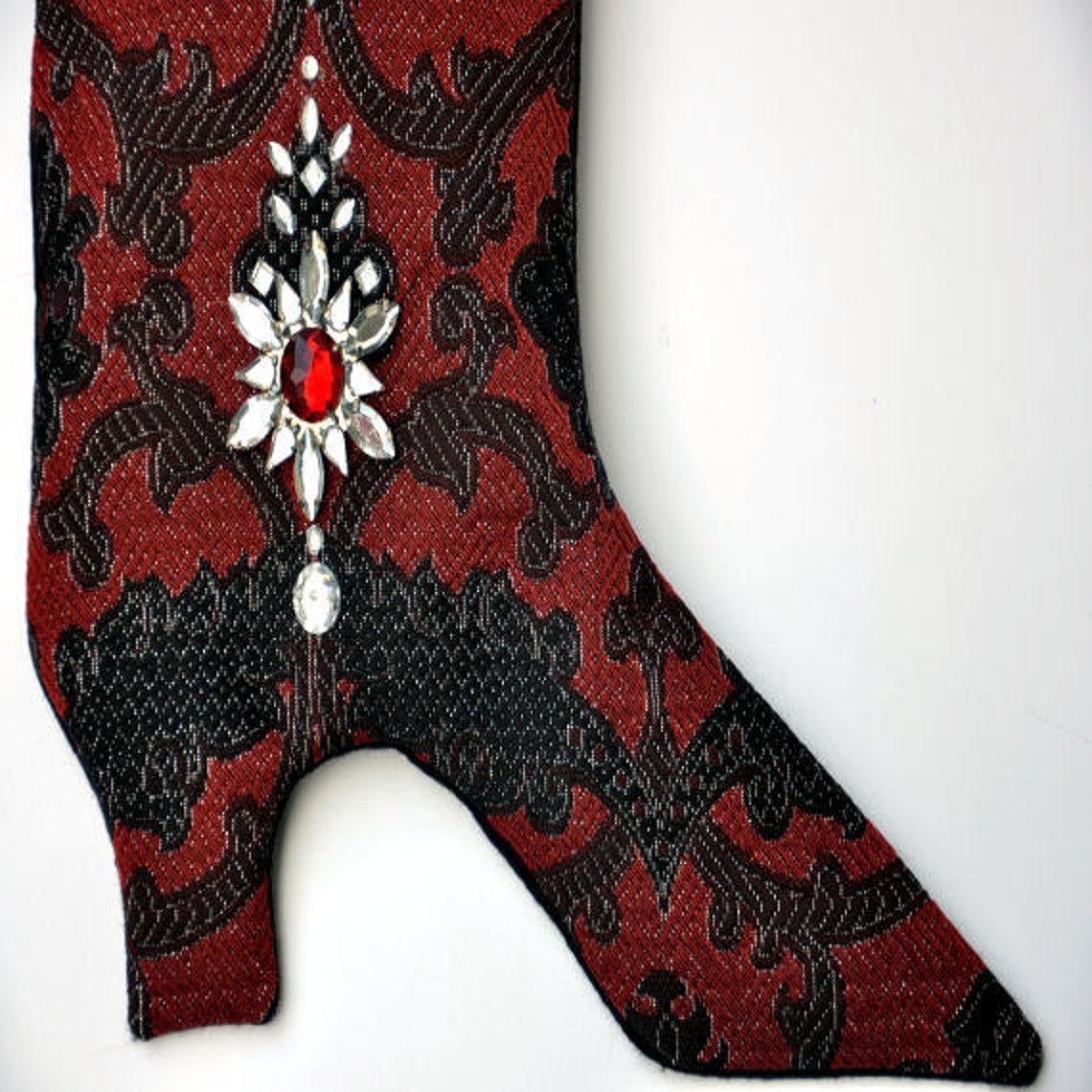Renaissance Rhinestone Tuscany Christmas Stocking - Etsy