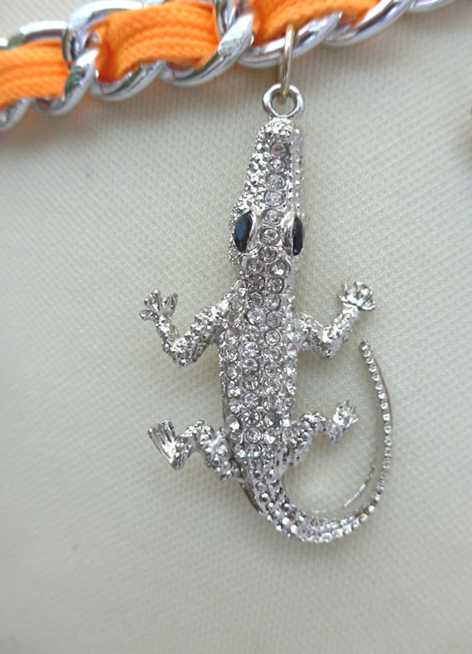 Pirate Belly Belt Silver Hand Made Belli Chain Interwoven & Orange ...