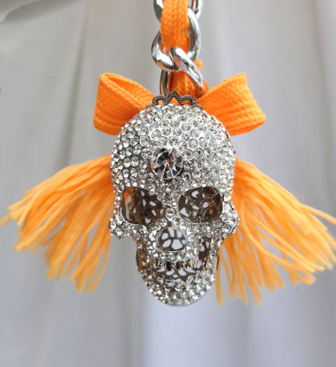 Pirate Belly Belt Silver Hand Made Belli Chain Interwoven & Orange ...