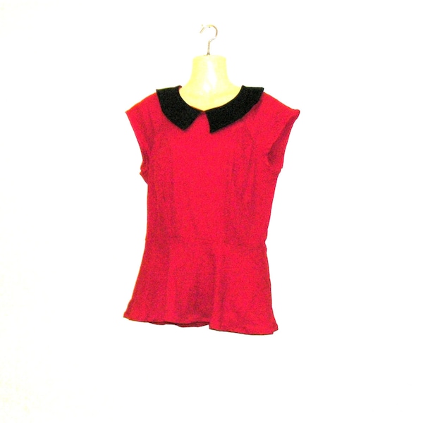 Red Evening Tops - Etsy