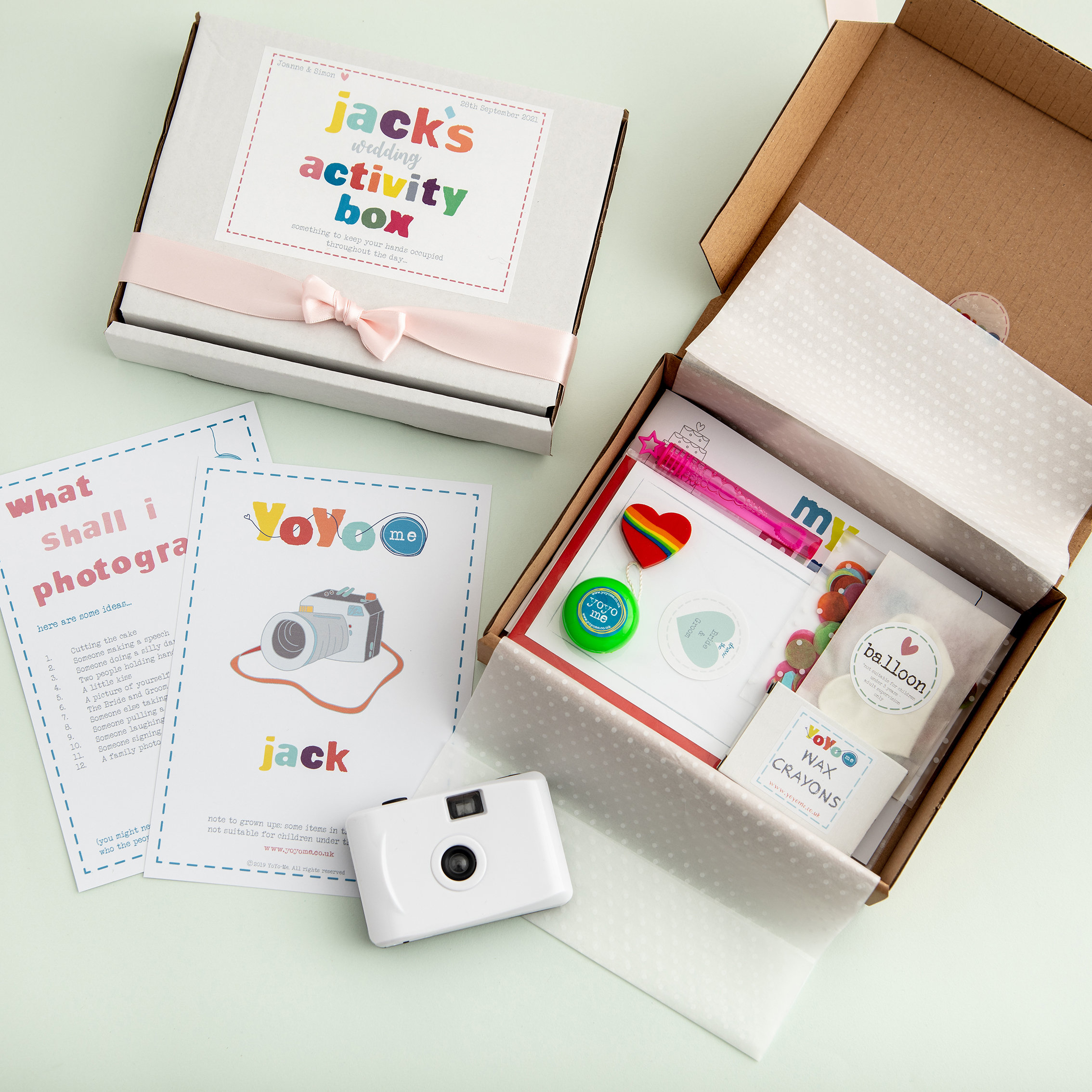 Personalised Wedding Activity Box for Children - Etsy