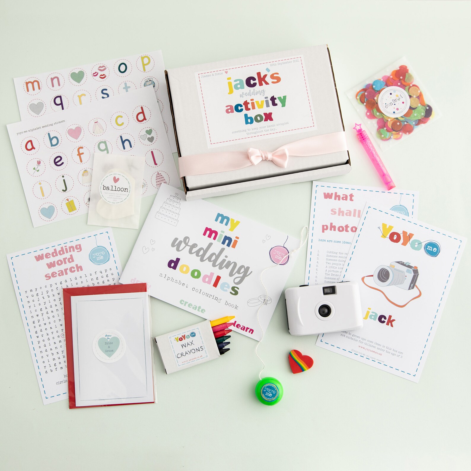 Personalised Wedding Activity Box for Children - Etsy