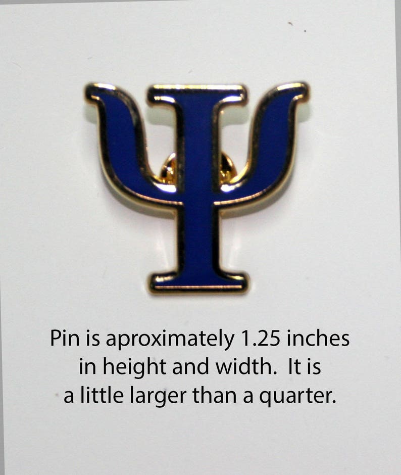 Psychology Symbol Psi pin | Etsy