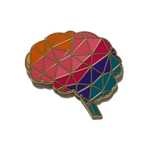Brain Enamel Lapel Pin EP107 Brain Stroke Medical and - Etsy