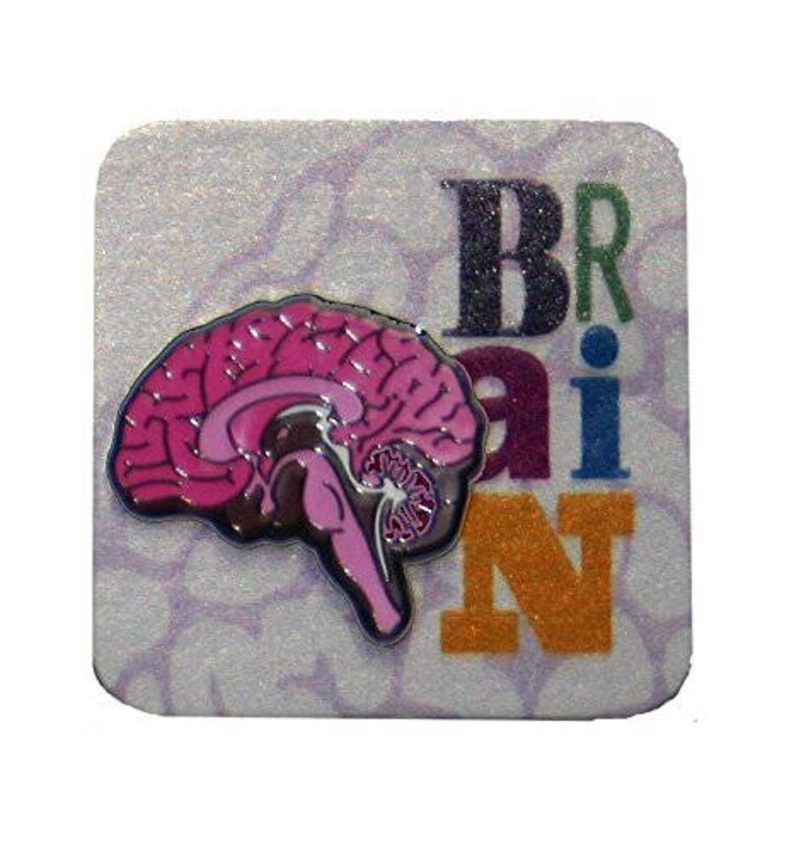 Medial View Brain Pin | Etsy