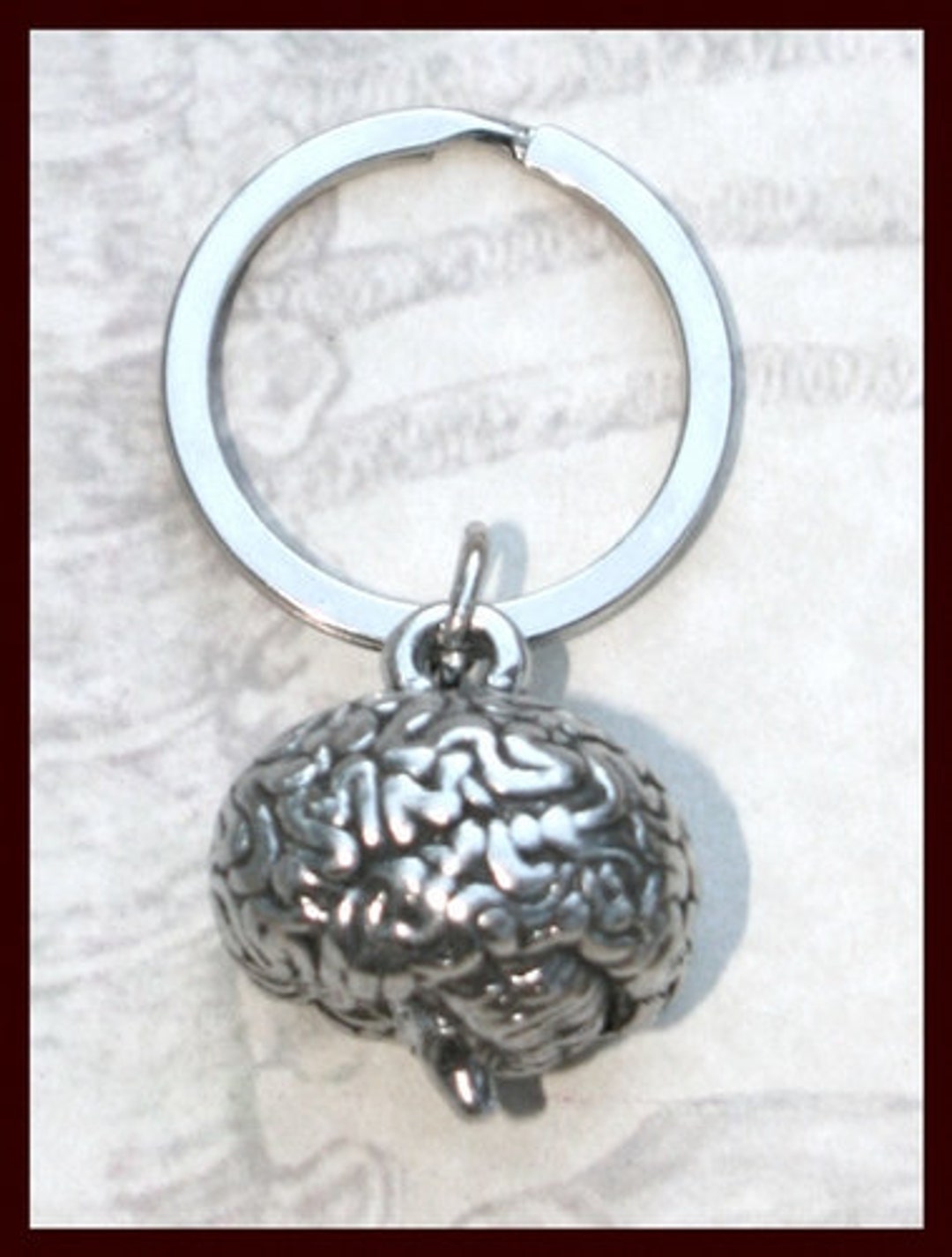 3-D Brain Key Chain - Etsy