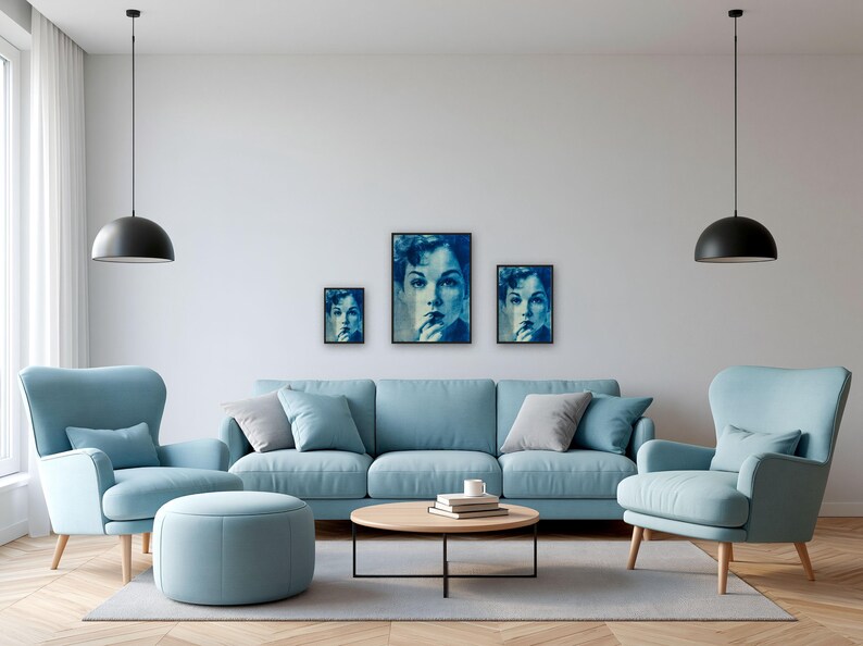 Handmade Cyanotype | Indigo Print | Art | Sun Print | Wall Decor ...
