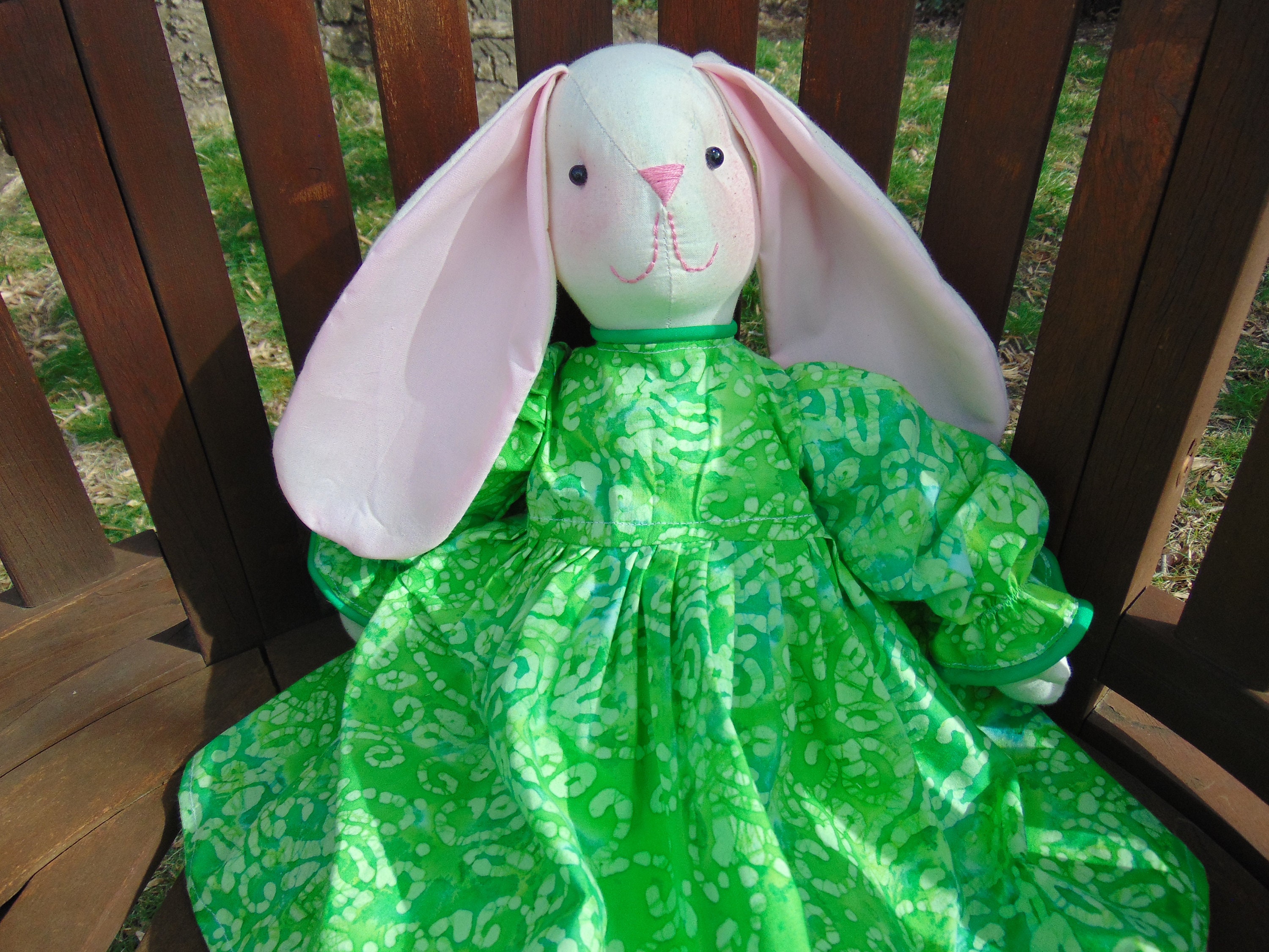 Becky the Stuffed Bunny Rabbit Doll - Etsy