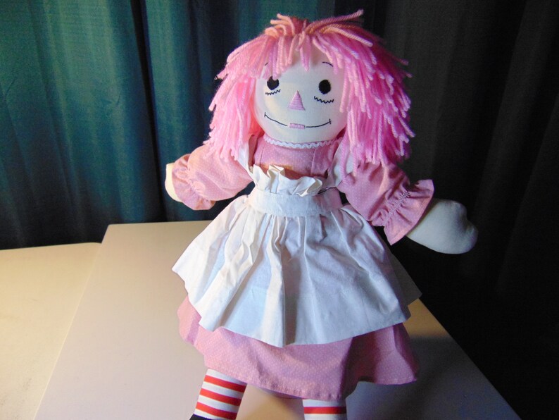 20 Inch Pink Raggedy Ann in Pink Print Dress - Etsy