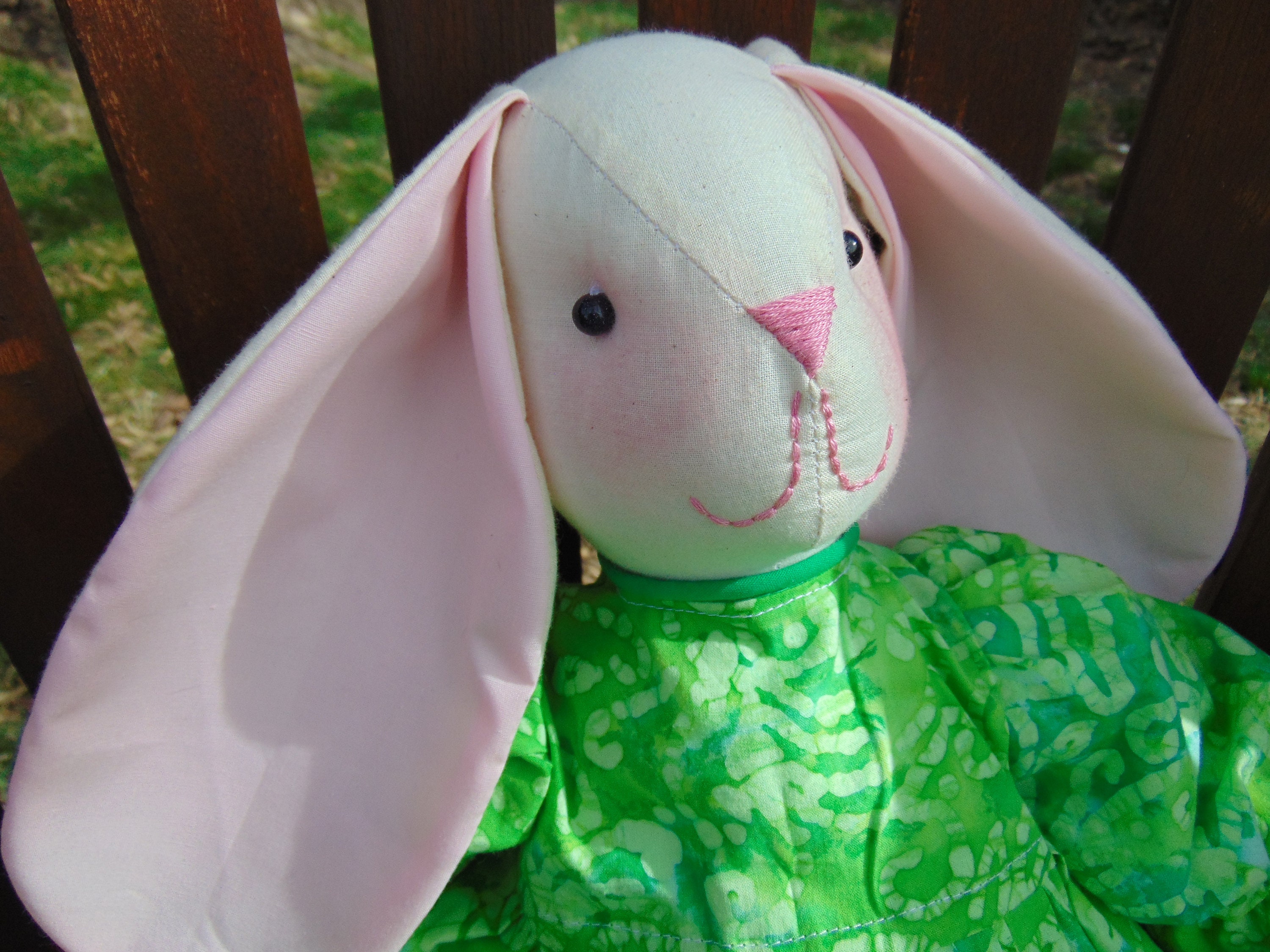 Becky the Stuffed Bunny Rabbit Doll - Etsy