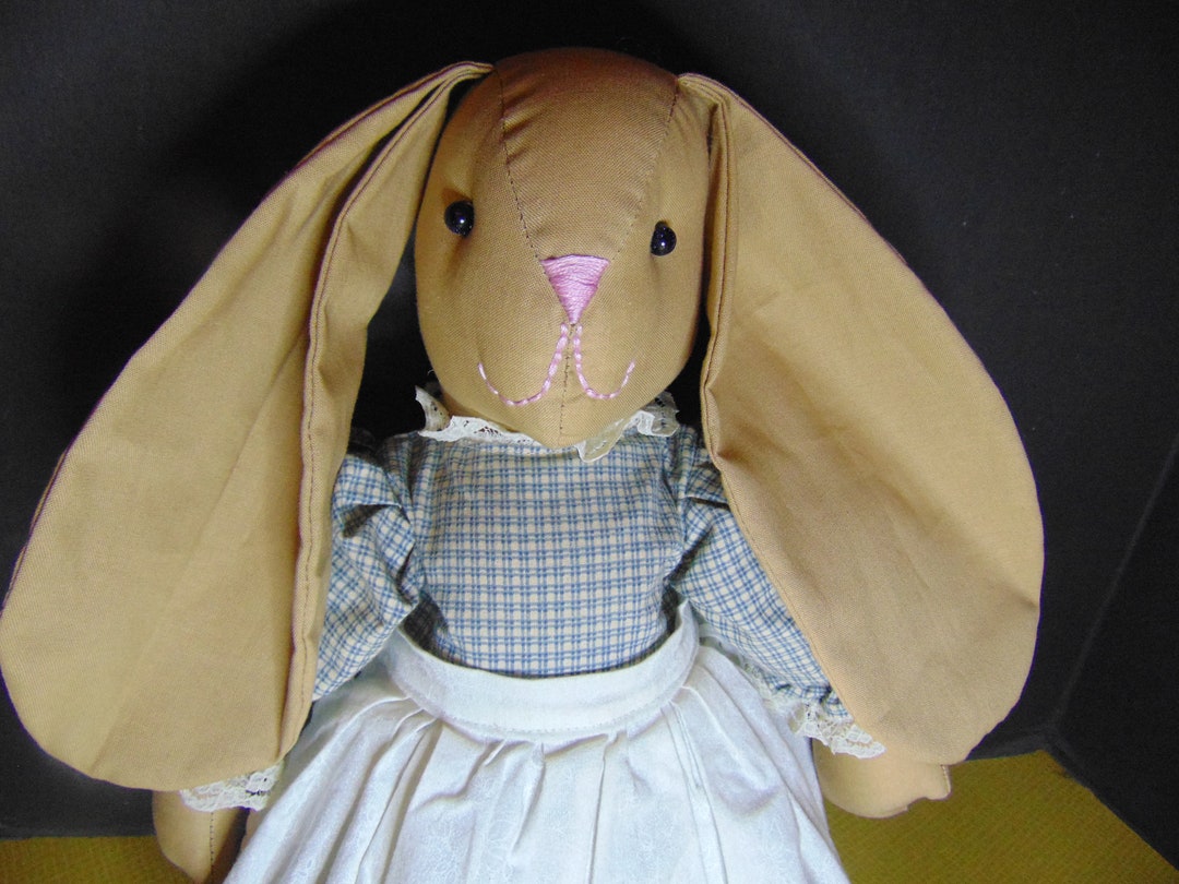 Jean the Stuffed Bunny Rabbit Doll - Etsy