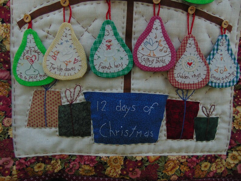 12 Days of Christmas Wall Hanging - Etsy