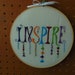 INSPIRE Hand Embroidered Positive Words in 8 Inch Hoop - Etsy