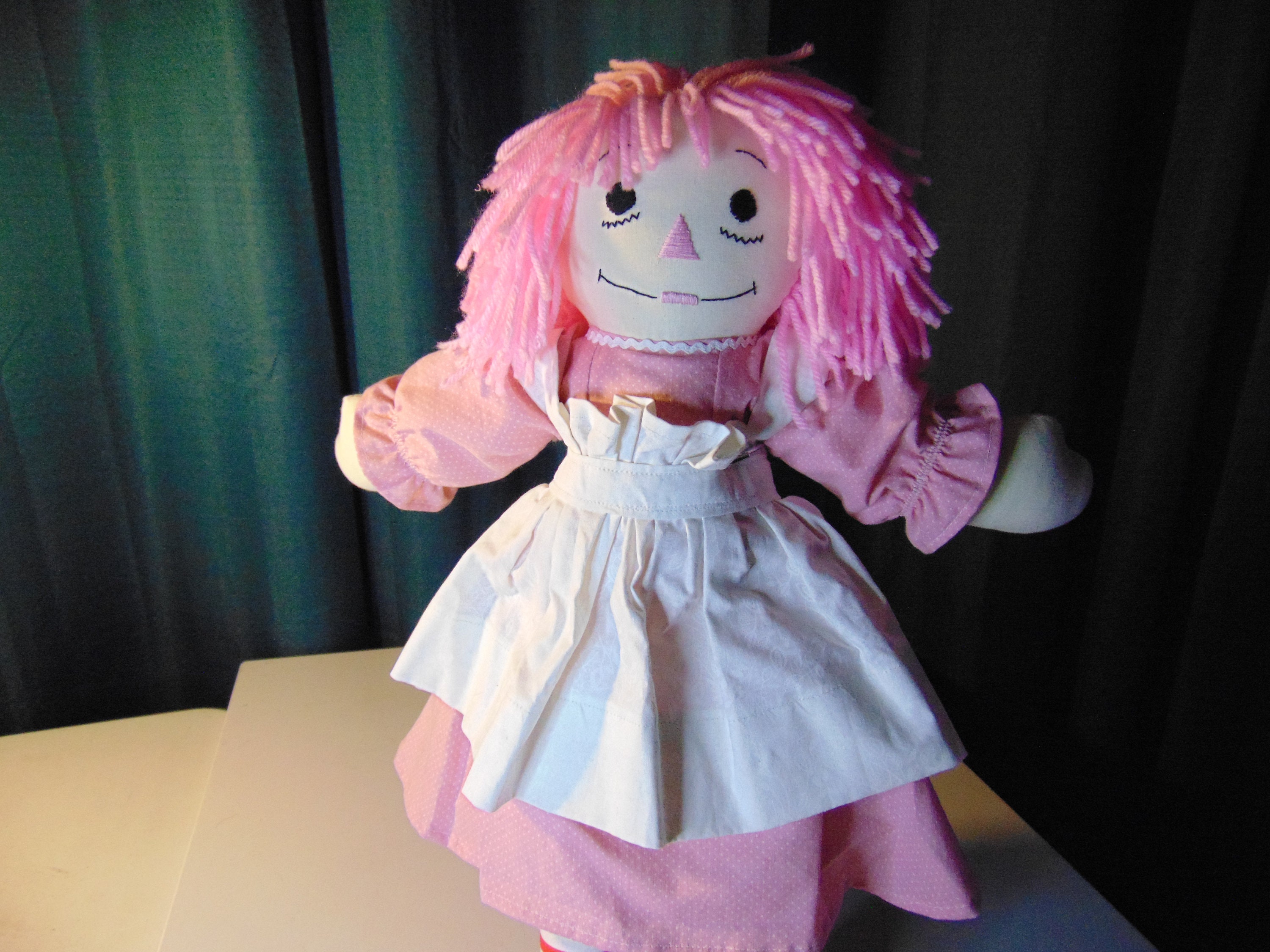 20 Inch Pink Raggedy Ann in Pink Print Dress - Etsy