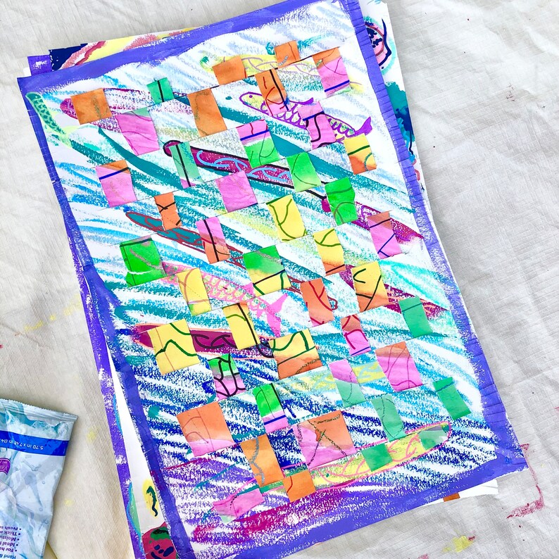Paper Weaving Kids Art Lesson Plan & Video Tutorial - Ages 6 ...