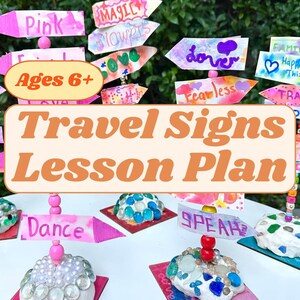 Travel Signs Kids Art Lesson Plan - Ages 6+ - Elementary Art Project ...