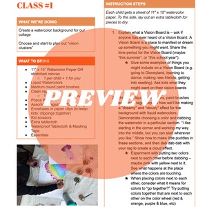 Vision Board Kids Art Lesson Plan - Ages 6+ - Elementary Art Project ...