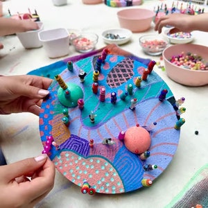 Beaded Pin Art Kids Lesson Plan & Video Tutorial - Ages 6+ - Elementary ...