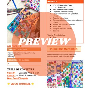 Paper Weaving Kids Art Lesson Plan & Video Tutorial - Ages 6 ...