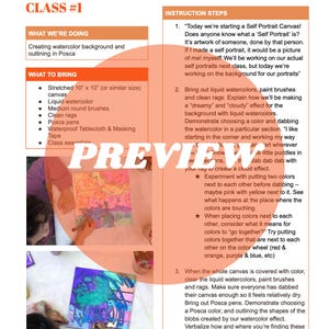 Self Portrait Canvas Kids Art Lesson Plan - Ages 6+ - Elementary Art ...