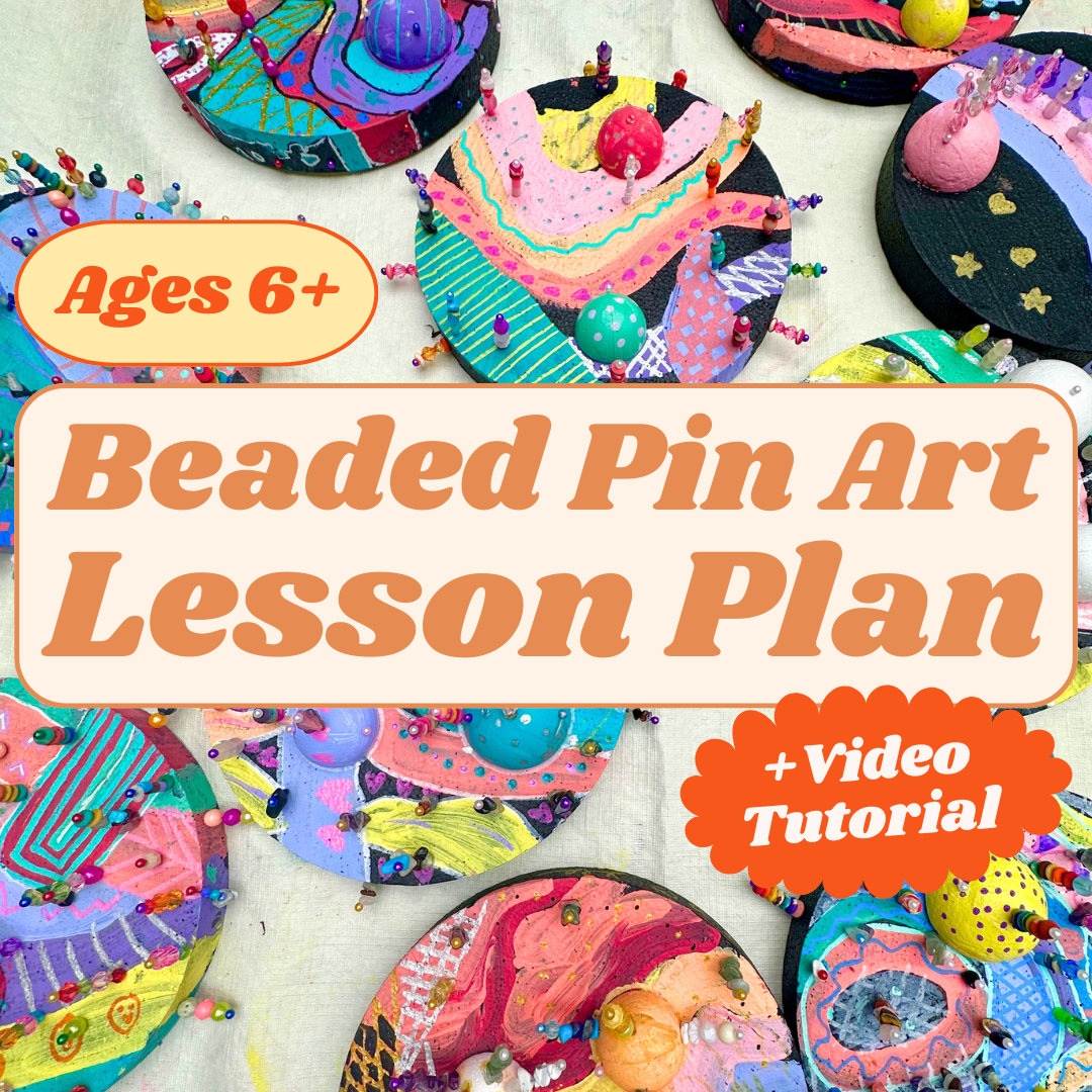 Beaded Pin Art Kids Lesson Plan & Video Tutorial - Ages 6+ - Elementary ...