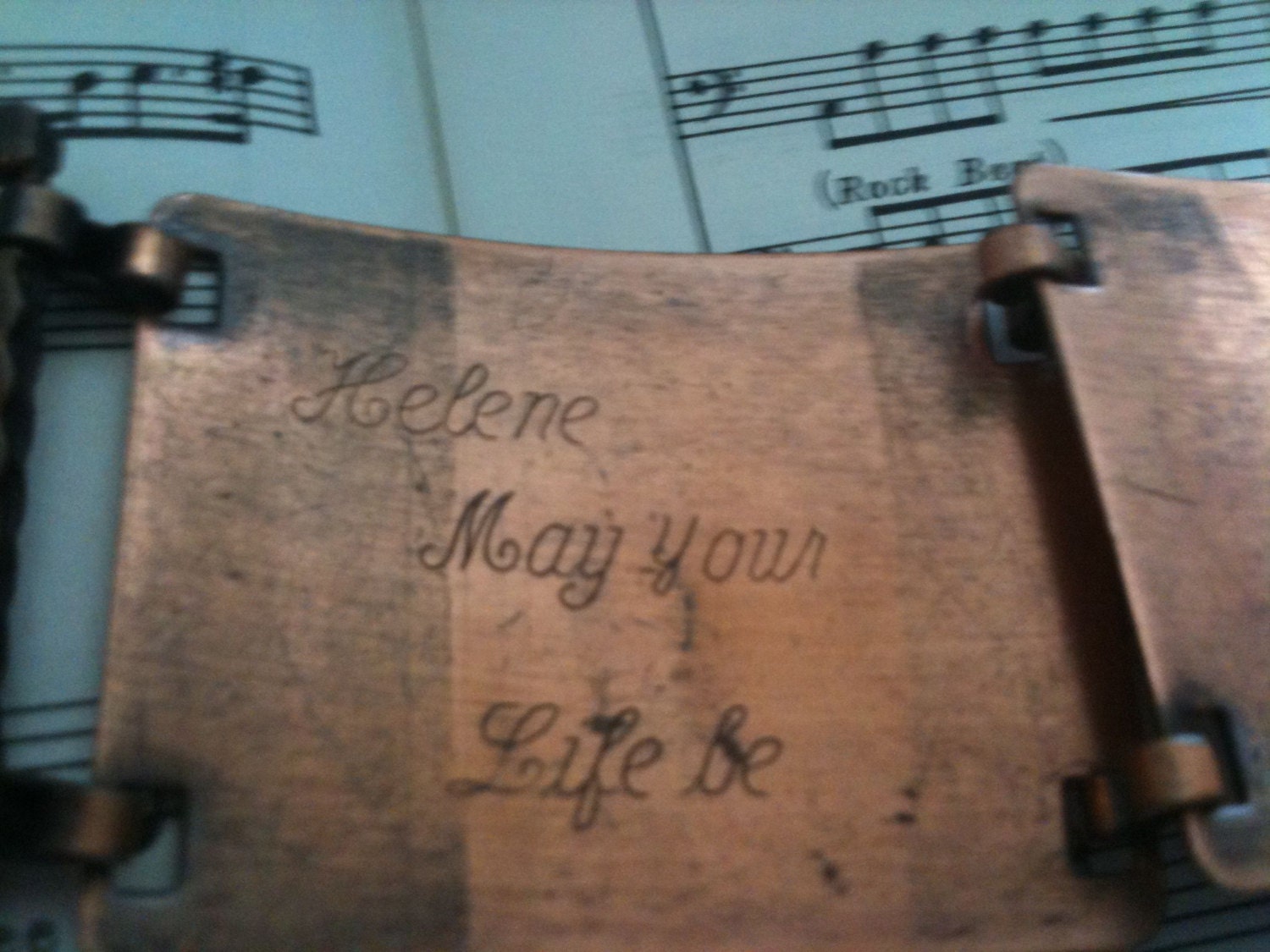 Vintage Copper Musical Note Bracelet Vintage Copper Jewelry Musical ...