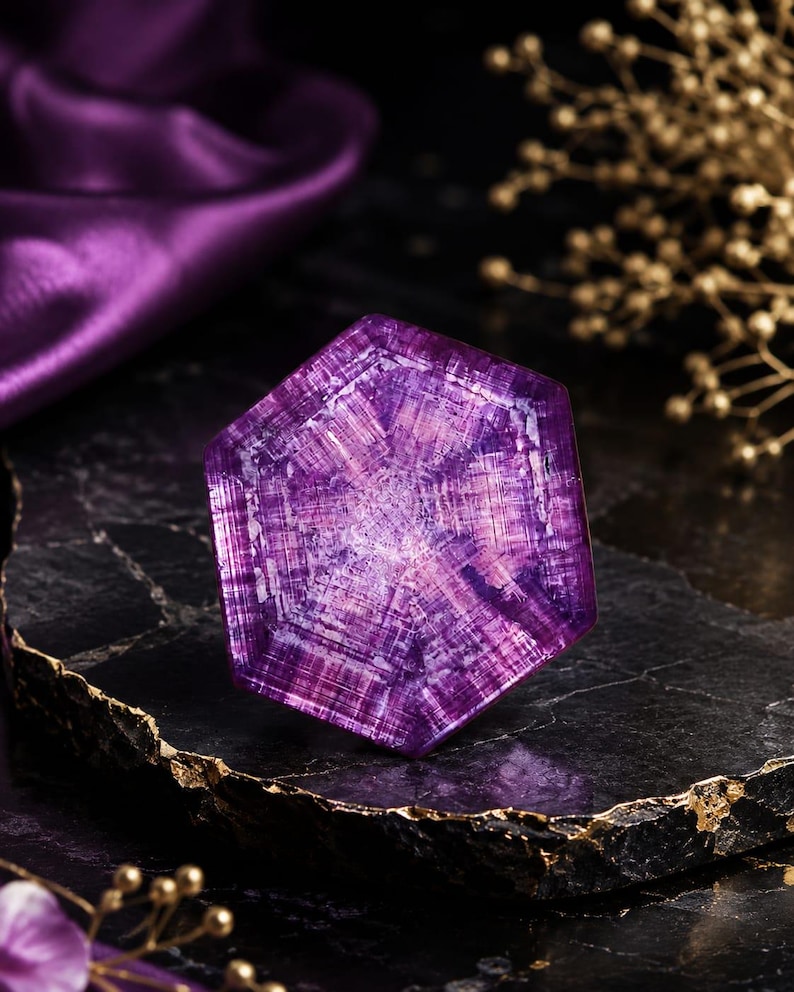 Natural Trapiche Star Ruby Gemstone | Hexagonal Corundum Crystal ...