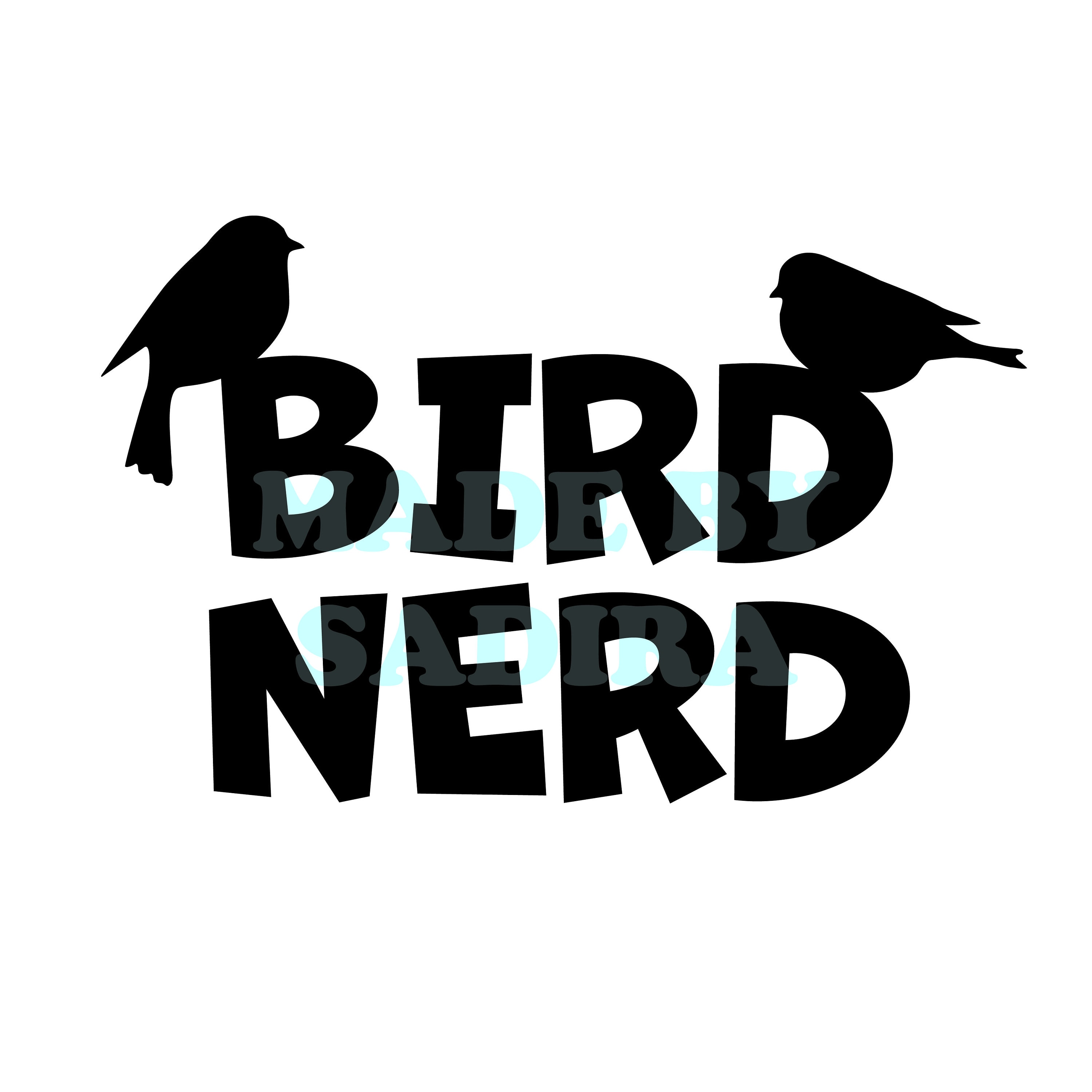 Bird Nerd SVG PNG Digital File - Etsy