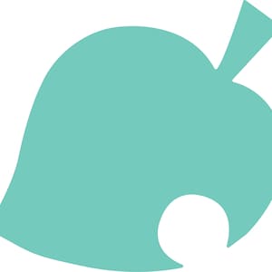 Animal Crossing Leaf SVG PNG - Etsy