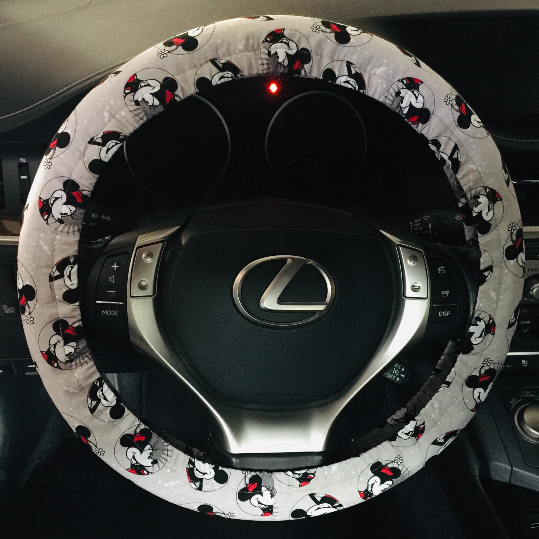 Minnie Mouse Steering Wheel Cover 100% Cotton With FULL Grip | Etsy