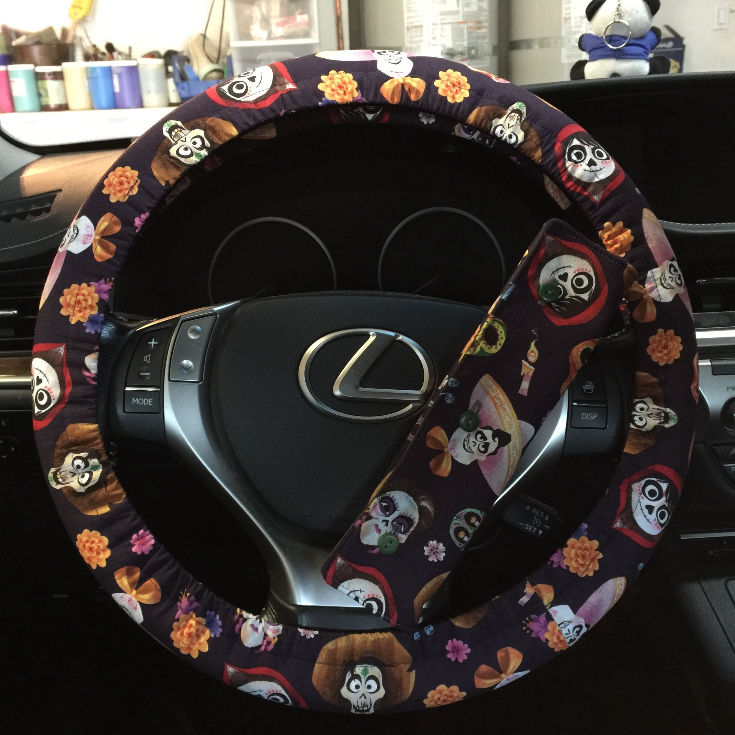 Disney licensed cotton steering wheel cover and seatbelt cover | Etsy