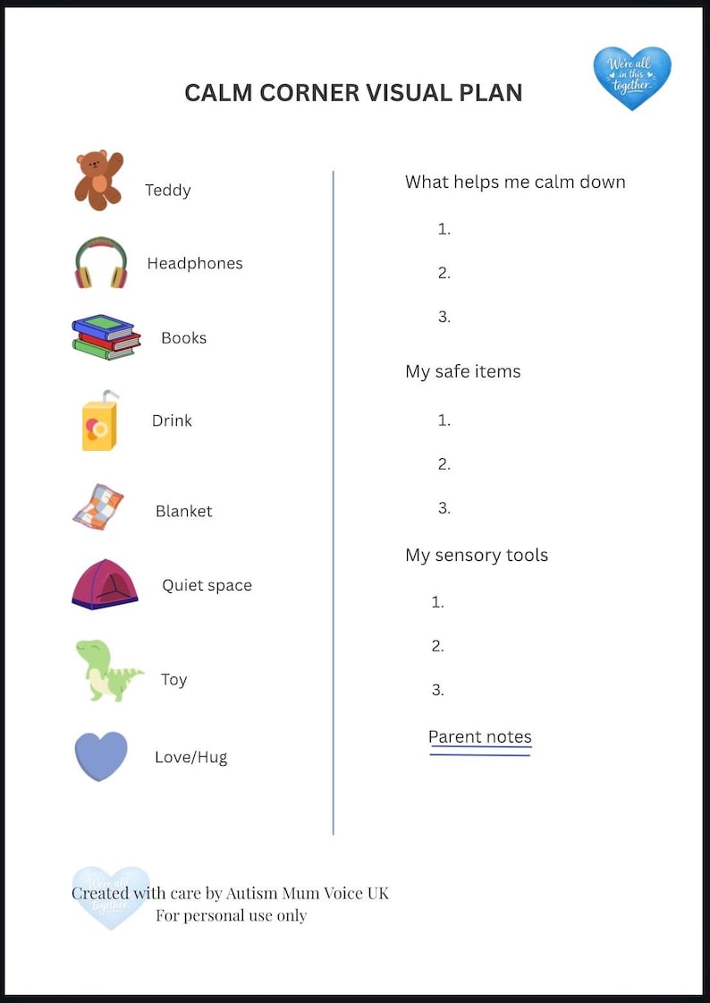 Autism Family Support Bundle | Mood Tracker, Sensory Checklist (digital ...
