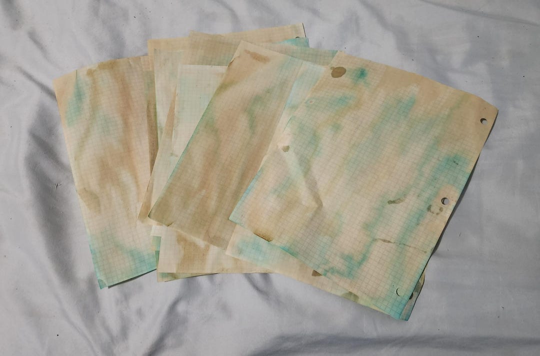Tea-stained Graph Paper | Vintage Aged Grid Paper | Junk Journal ...